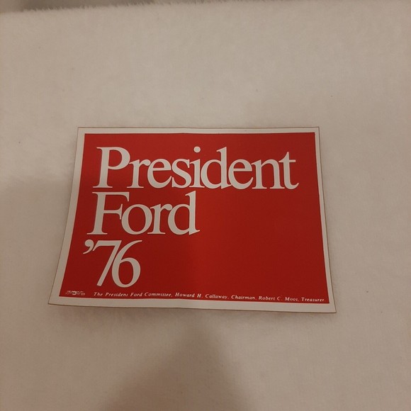 Source Unknown | Other | Sticker 976 President Gerald Ford 76 Campaign ...